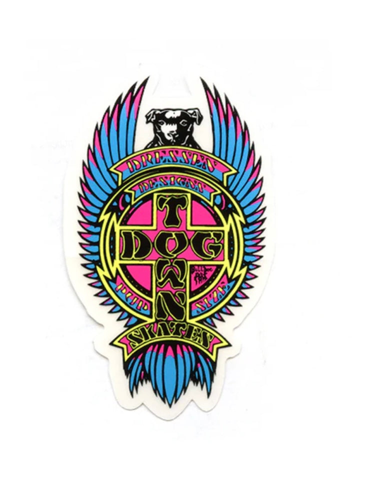 Dogtown Eric Dressen Pup Size 80s Sticker – The Damned Skate Shop